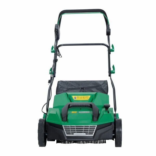 Kunstgras borstelmachine met opvangbak - Van de Lockant Kunstgras